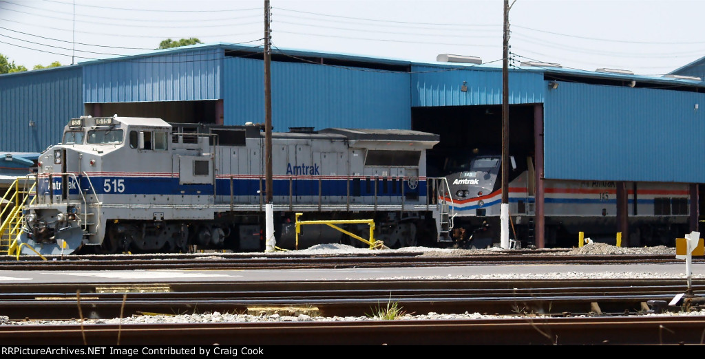 AMTK 145 and AMTK 515 At Autotrain Yard Sanford, FL.